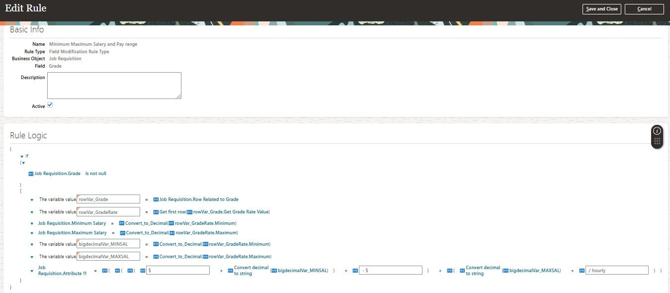 Issue With Incorrect Salary Ranges Creating A Job Requisition Based On Grade Rates And Business