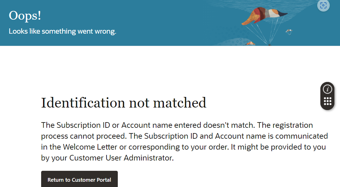 Unable To Request Access To An Account On My Oracle Cloud Services Mocs — Cloud Customer Connect