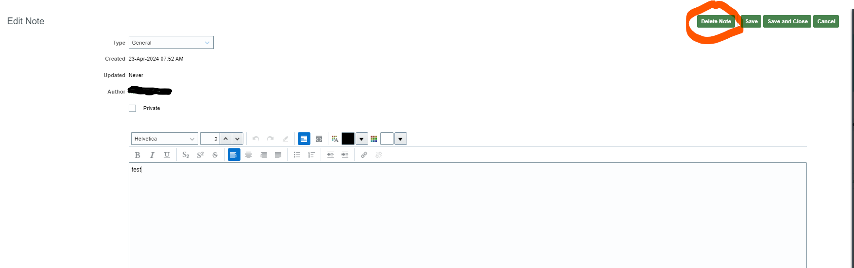 How Can We Disable Remove The Delete Note Action From Note Object 1568