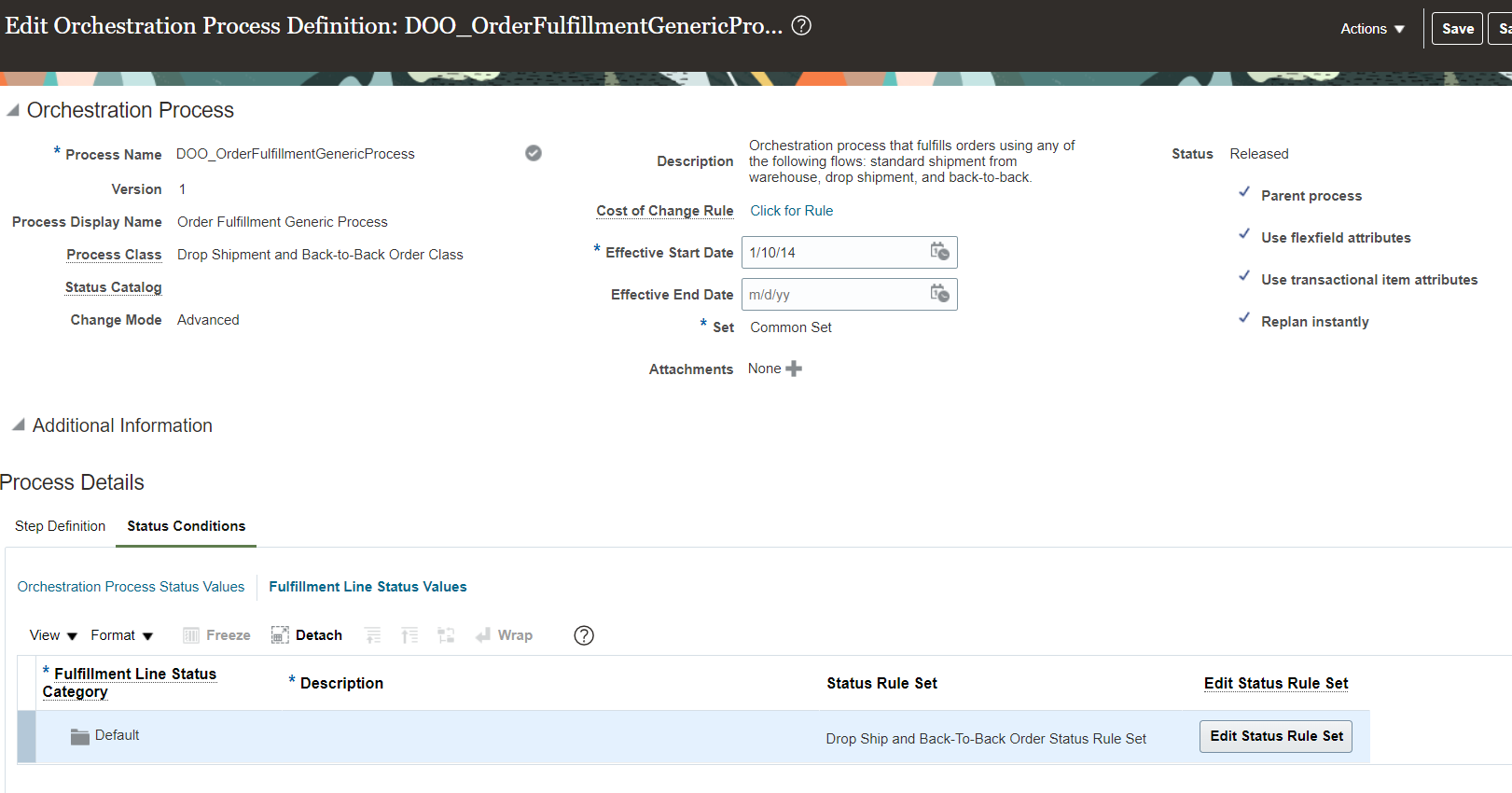 OF-Not able to edit or check 'Notify external systems' in Edit status ...