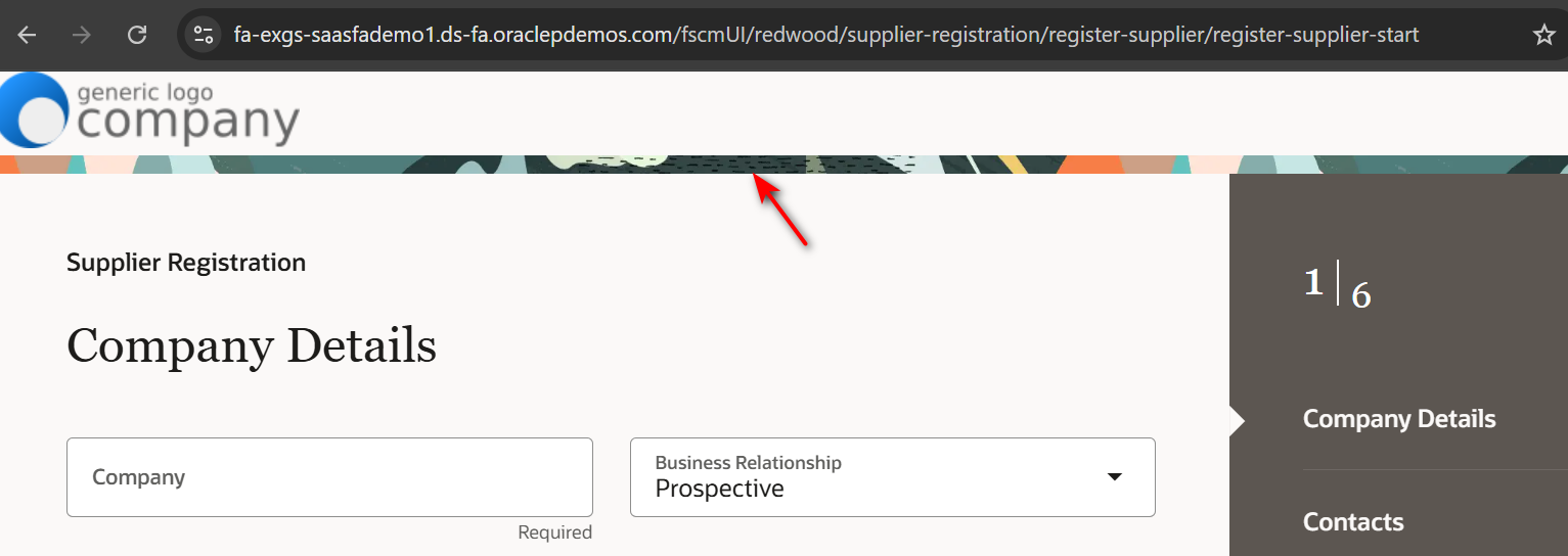 Customize the colour/appearance of Redwood Supplier Registration page ...