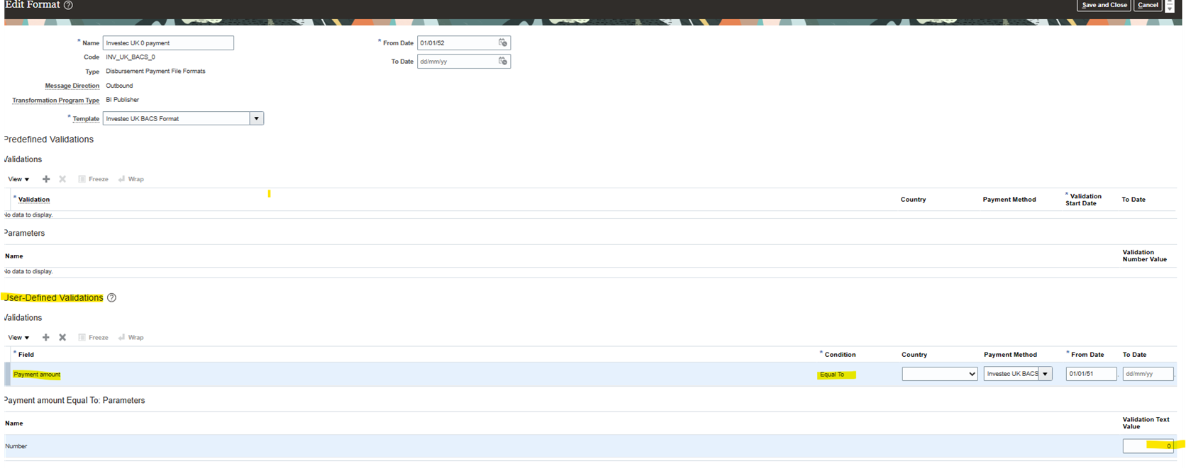 Payment of zero amount invoices only through a PPR — Cloud Customer Connect
