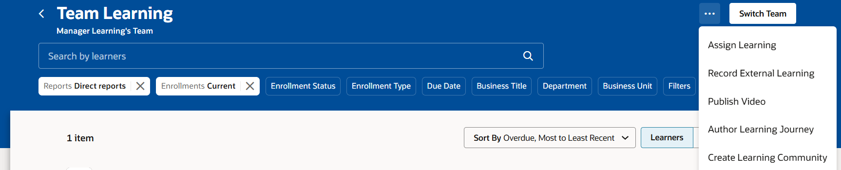 How to remove "Create learning community" action — Cloud Customer Connect