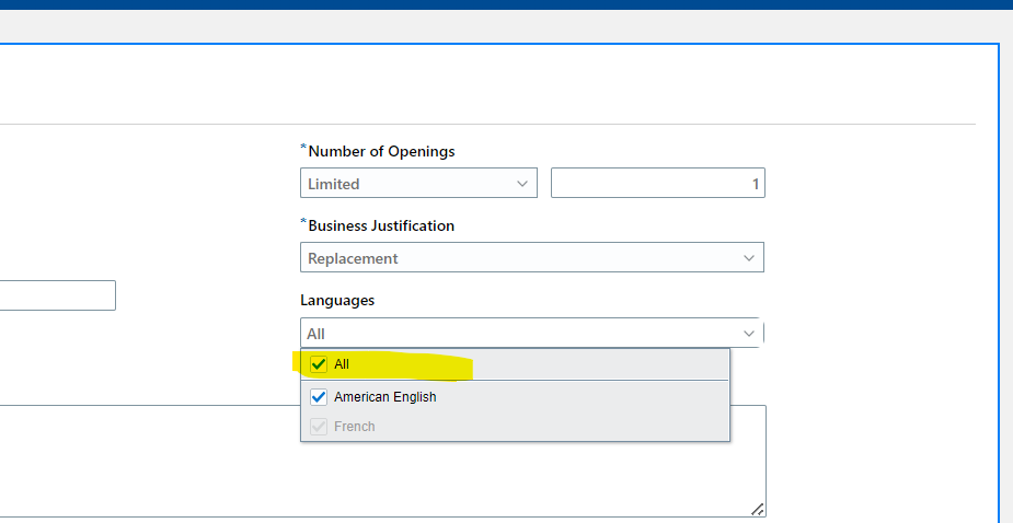 How To Load Job Requisition With Languages All — Cloud Customer Connect