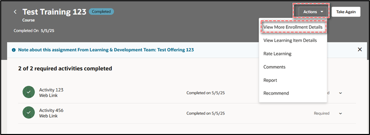Unable to view the Learning Materials — Cloud Customer Connect