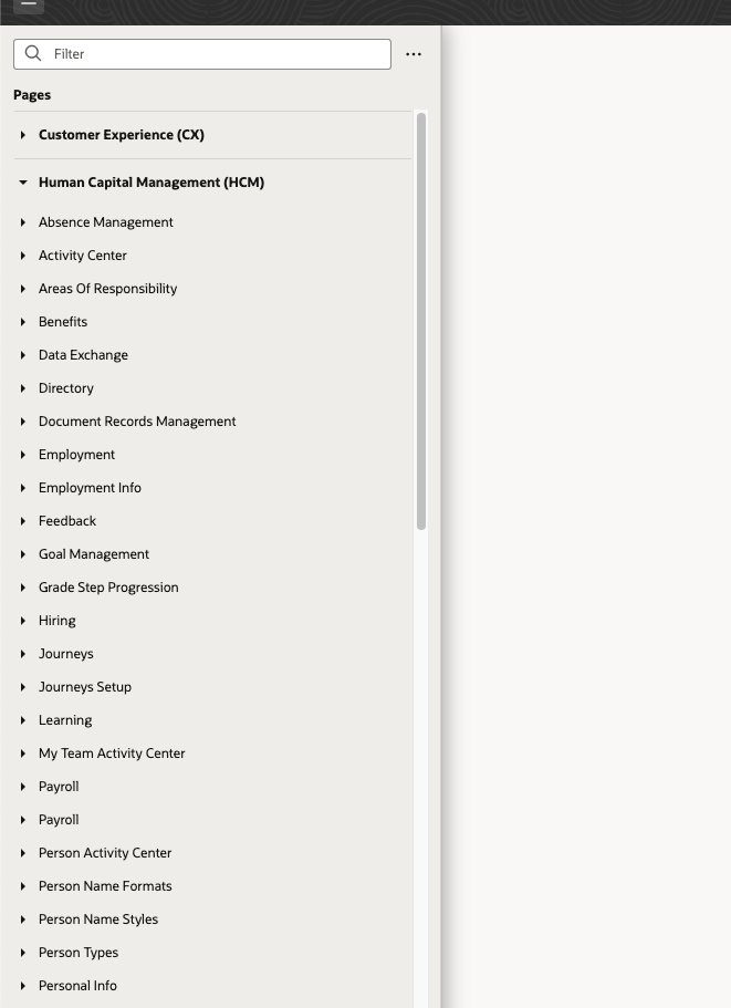 Can we get list of all Redwood pages in Oracle fusion from any document? — Cloud Customer Connect