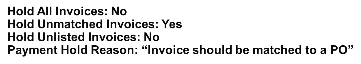 Invoice Account Coding Workflow when supplier site is set to hold ...