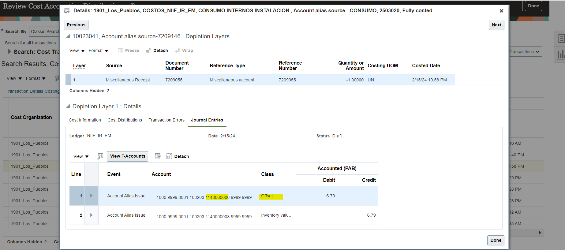 What Input Source Should Be Used In The Mapping Set In Sla For The Account Alias Inventory Misc 0120