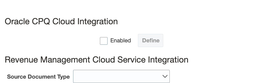 Unable To See The Source Document Type Under Revenue Management Cloud Service Integration