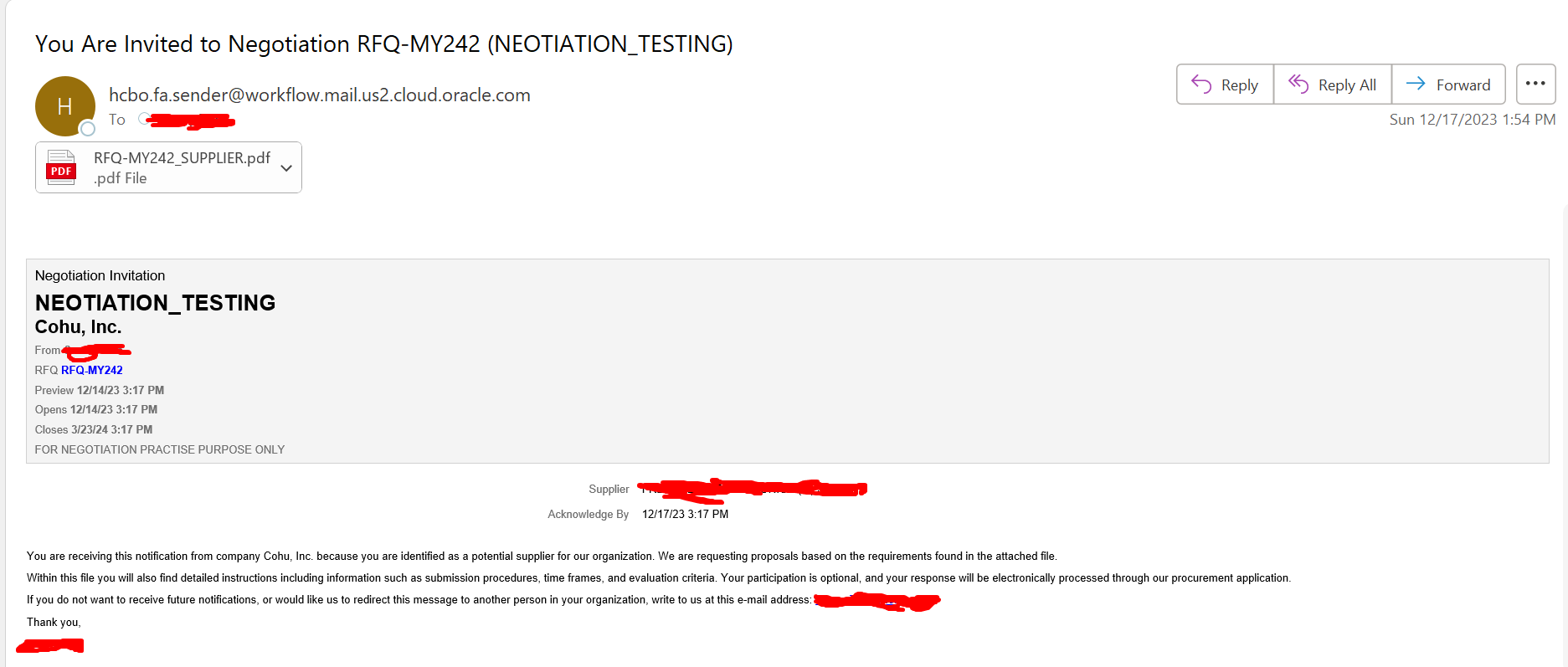 How To Disable Negotiation Notification Emails — Cloud Customer Connect