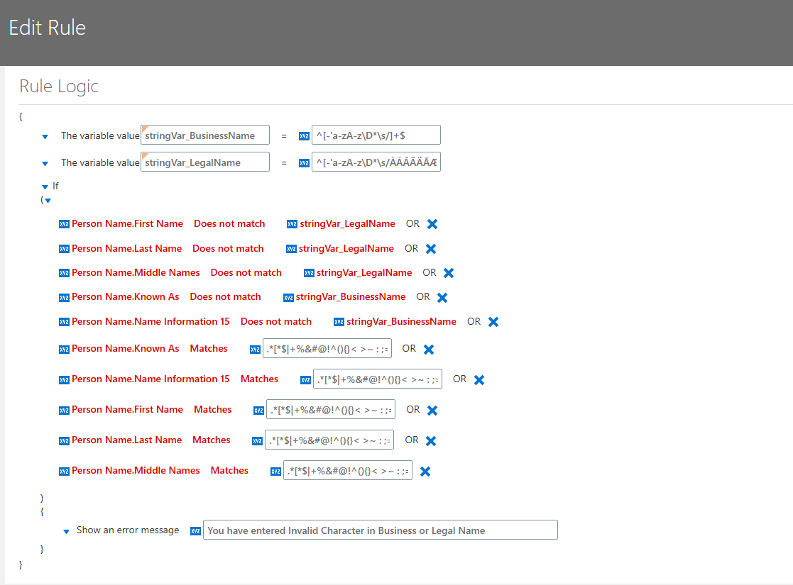 Autocomplete rule to validate special characters in person name — Cloud ...