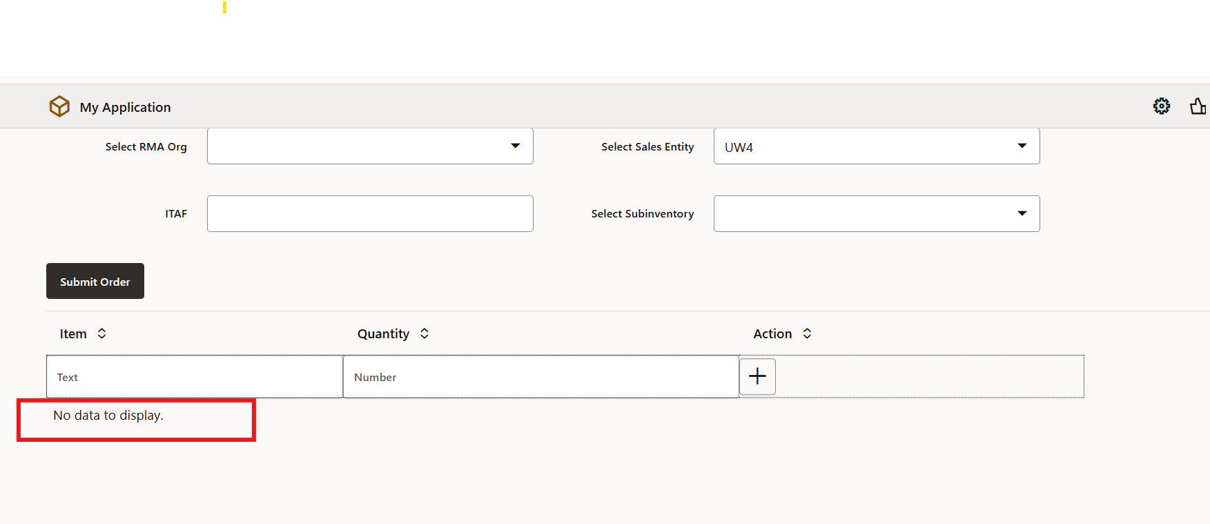 How To Hide Or Remove No Data Display In Table — Cloud Customer Connect