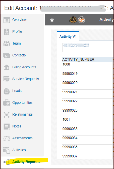 How To Add Dynamic Parameter To Embedded Bip Report In Sales Account Object — Cloud Customer Connect