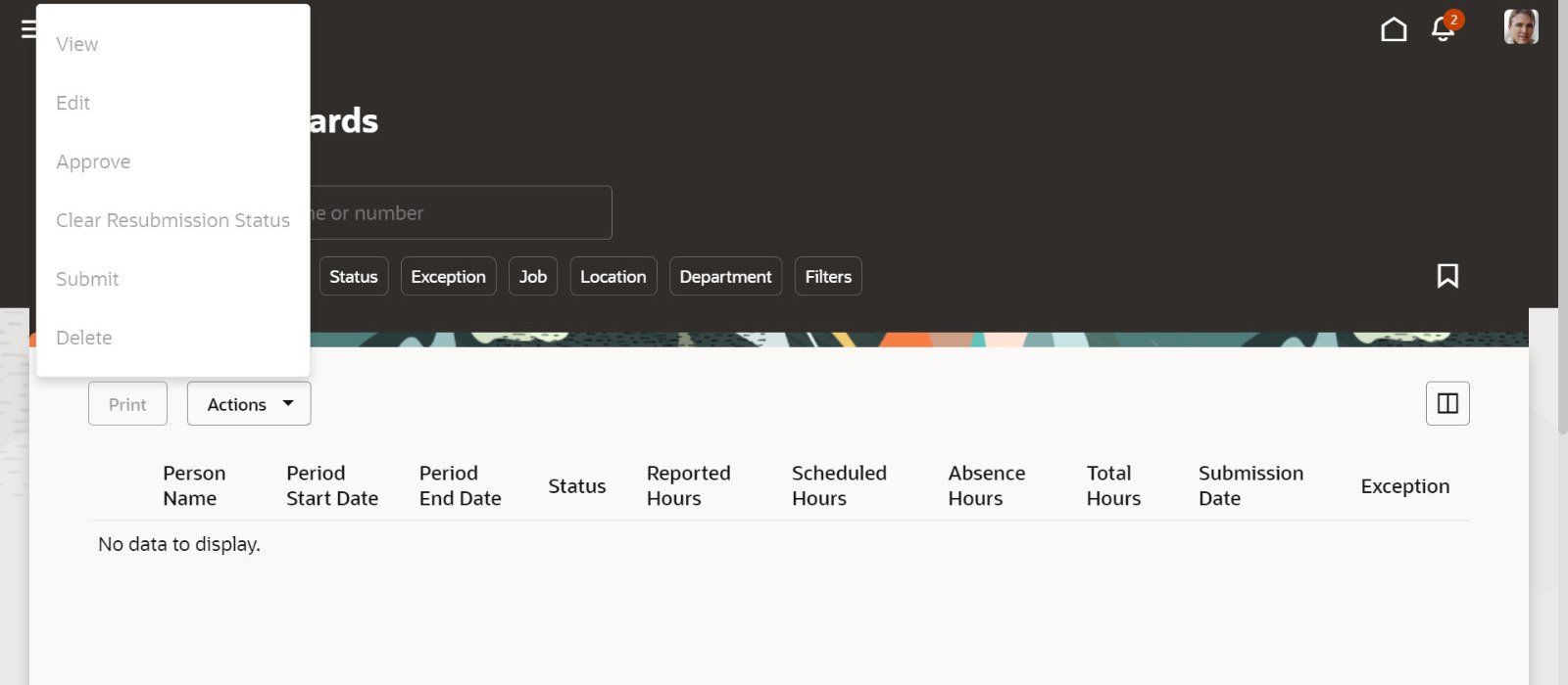 How Can I Hide The Approve Option From Redwood Screen For Team Time Card — Cloud Customer Connect