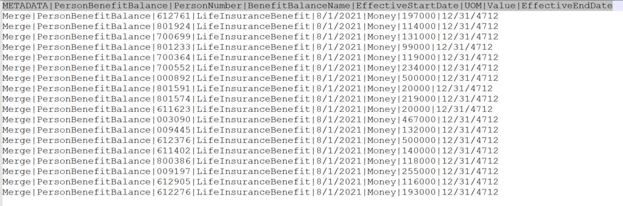 How to Load Person Benefit Balances by using an HDL Load. — Cloud Customer Connect