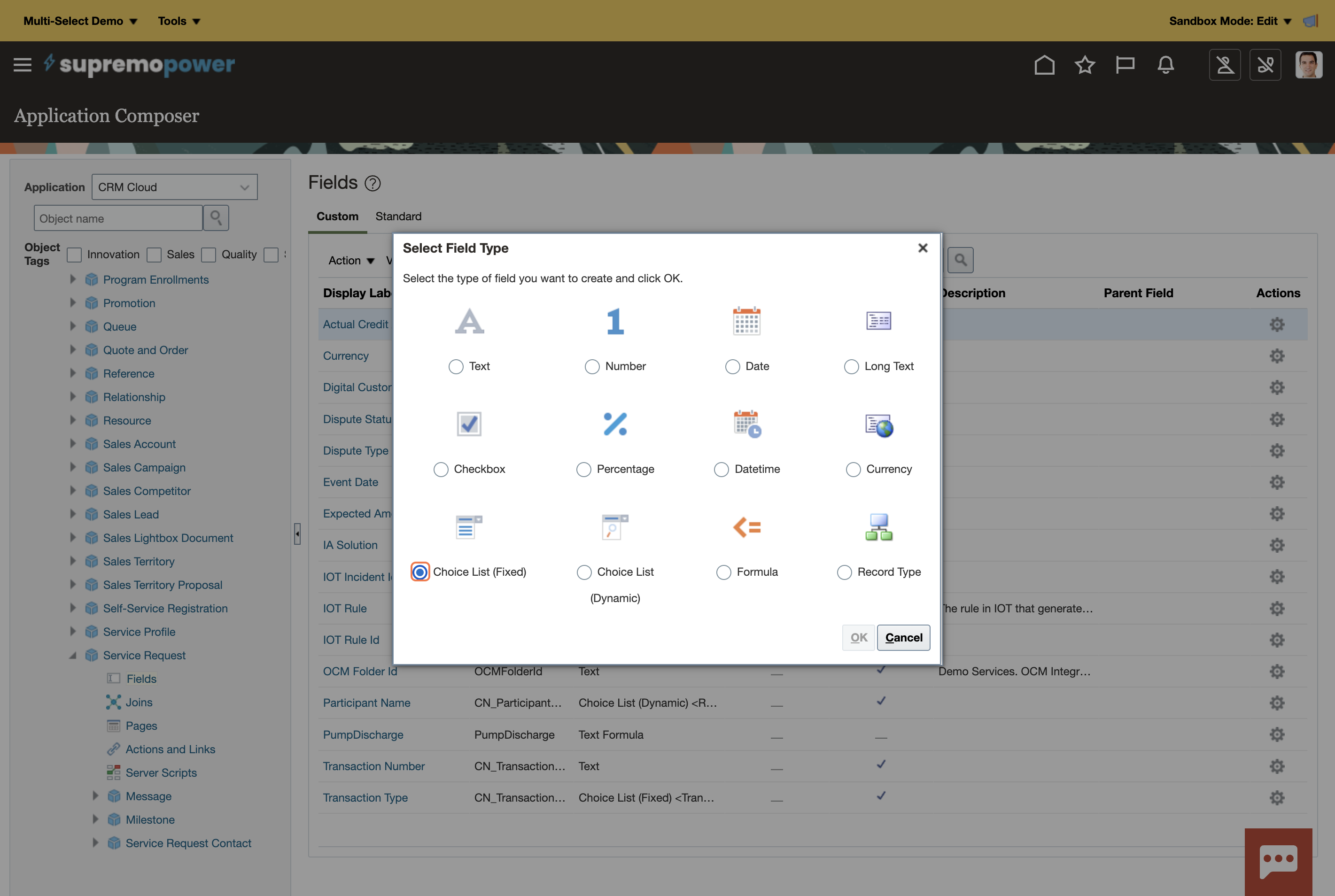 How To Create a Multiple Select Choice List — Cloud Customer Connect
