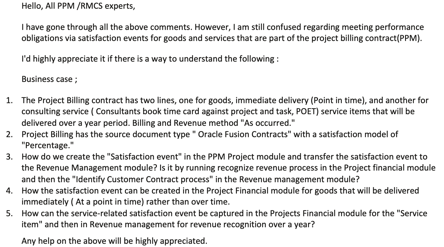How to use Project Billing contract, that includes Goods and Services ...