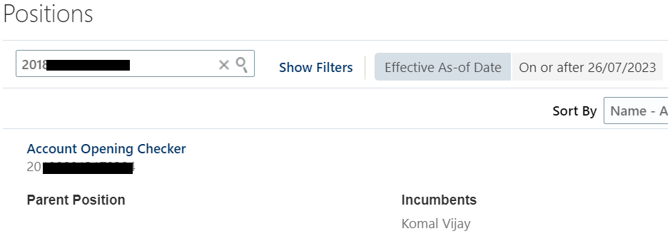 Which table stored the incumbent details from position? — Cloud ...
