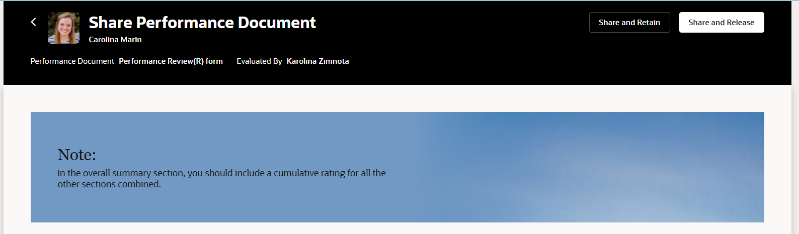 To add a guided journey at the overall summary section of the performance document — Cloud ...