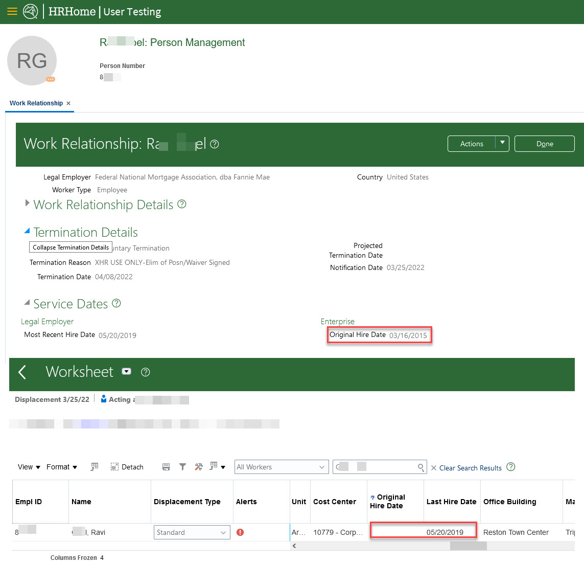 Original Hire Date Seems To Be Incorrect For Some Employees On A Original Hire Date Seems To Be Incorrect For Some Employees On A