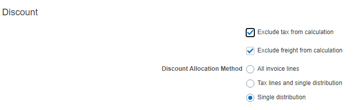 Exclude Tax from Calculation Discount option on Payables Invoice ...