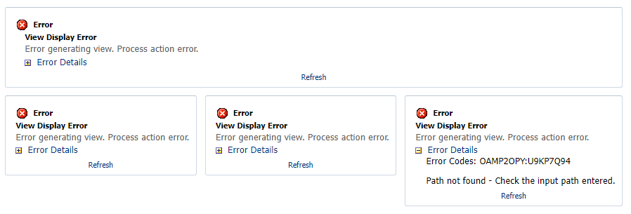 OTBI Dashboard Error — Cloud Customer Connect