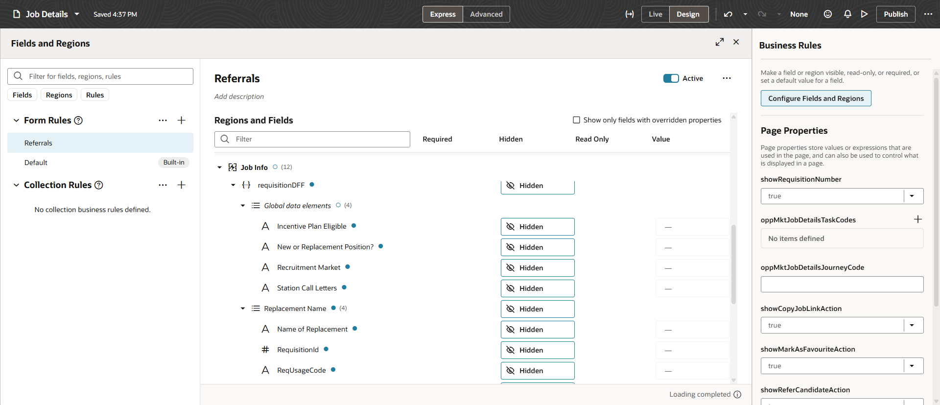 ORC: Hide “Name of Replacement” from Employee view (ESS) and/or ...
