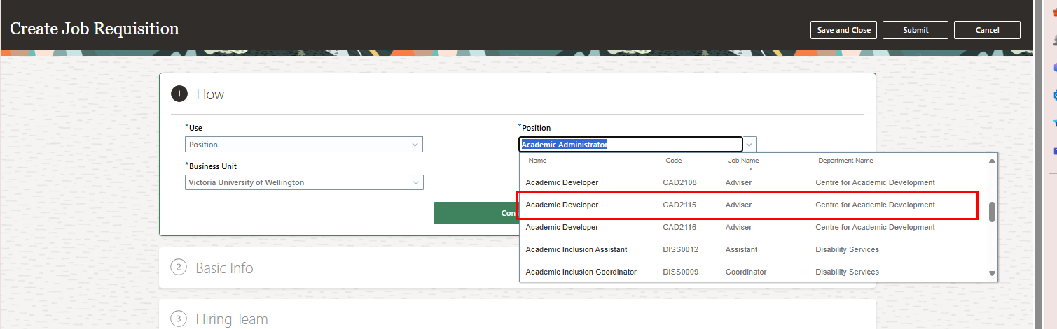 Create Job Requisition The Hiring Manager Field Is Defaulted To Pull The Value From Position