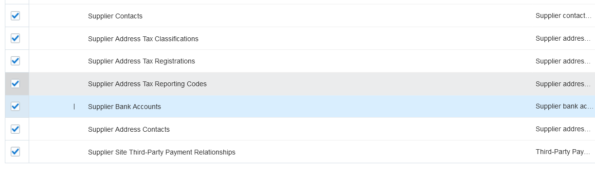 How to Display the DFF Attribute on the external bank account Supplier on Model Audit — Cloud ...
