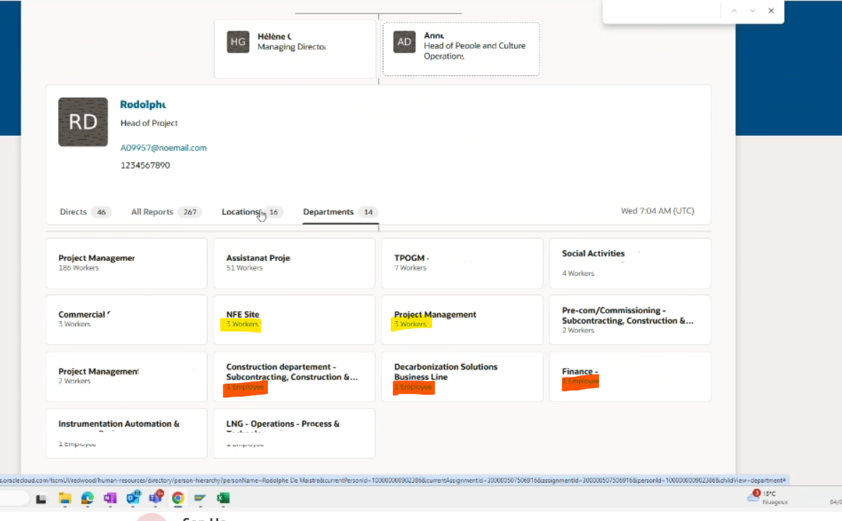 Organization Chart from Connections: why appear "Workers" and "Employee ...