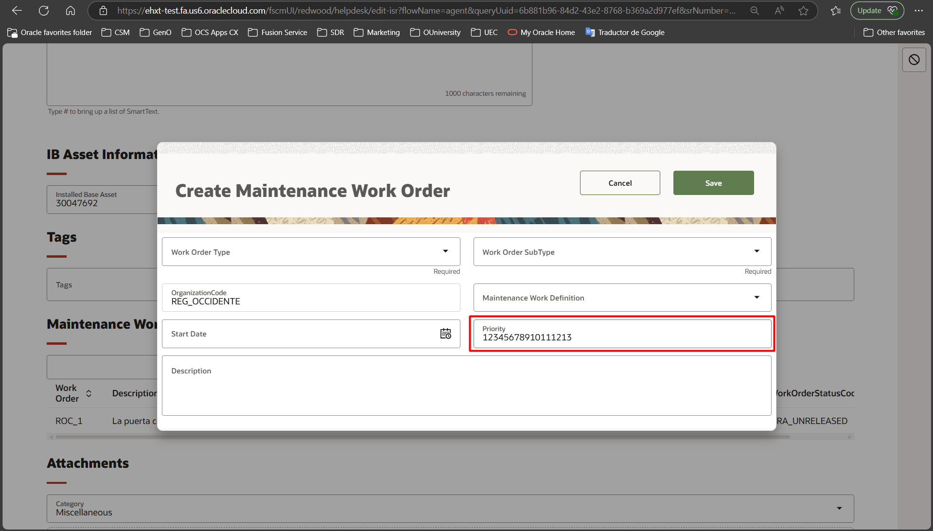 Restriction on “Priority” field – Work Orders in Internal Help Desk ...