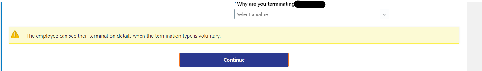How To Modify Seeded Termination Warning Message — Cloud Customer Connect