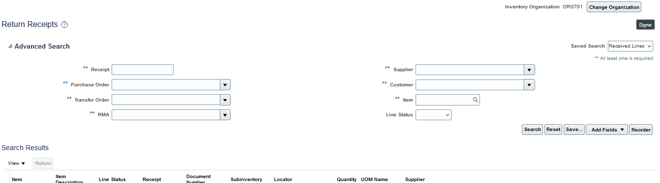 REST API for Receipt Return in oracle Fusion — Cloud Customer Connect