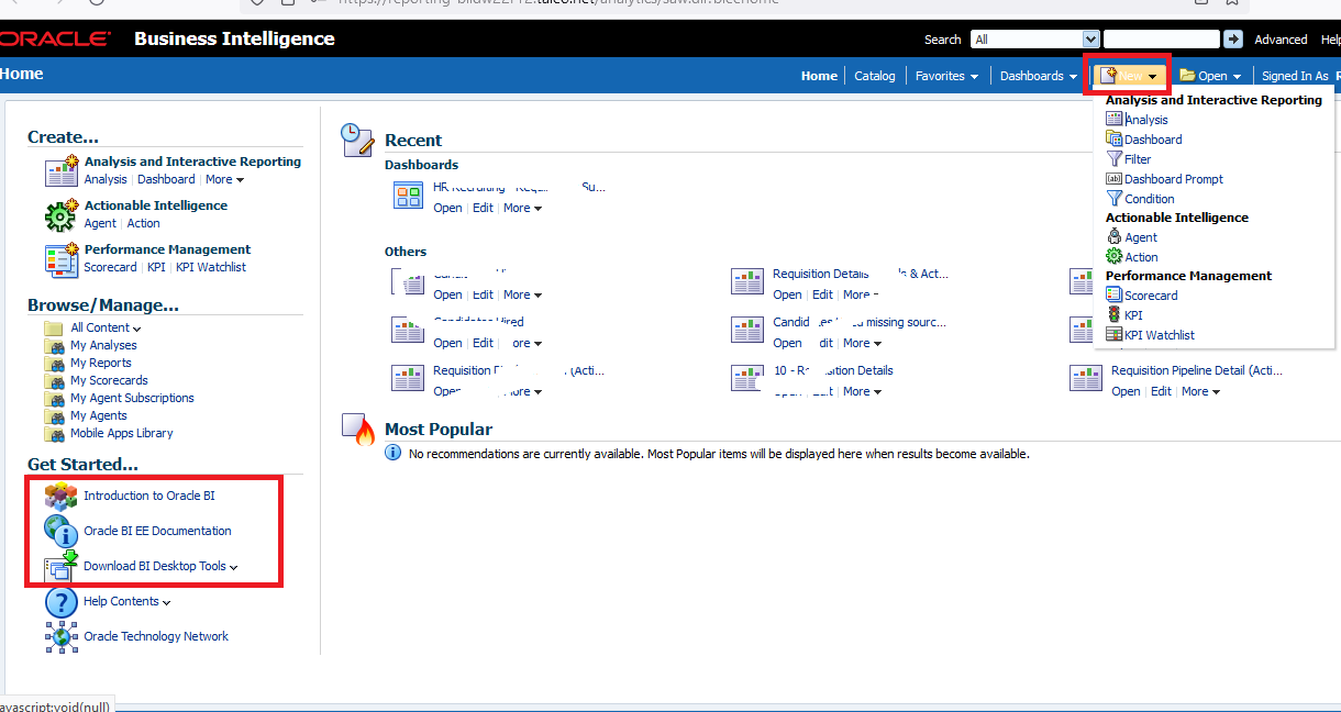 Taleo how to enable the creation of new BI PUBLISHER reports? — Cloud ...
