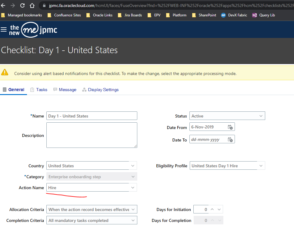 How can I configure my Day 1 Checklist to trigger for both New Hires ...