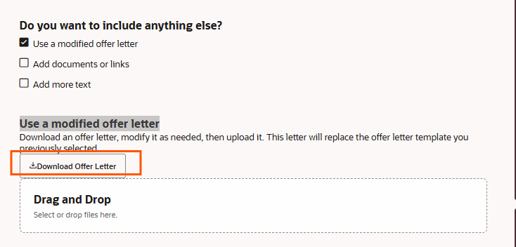 Why are inactive offer letter templates downloading in Create/Edit ...