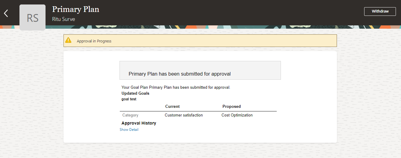 Performance Goals Notification Template Issue — Cloud Customer Connect