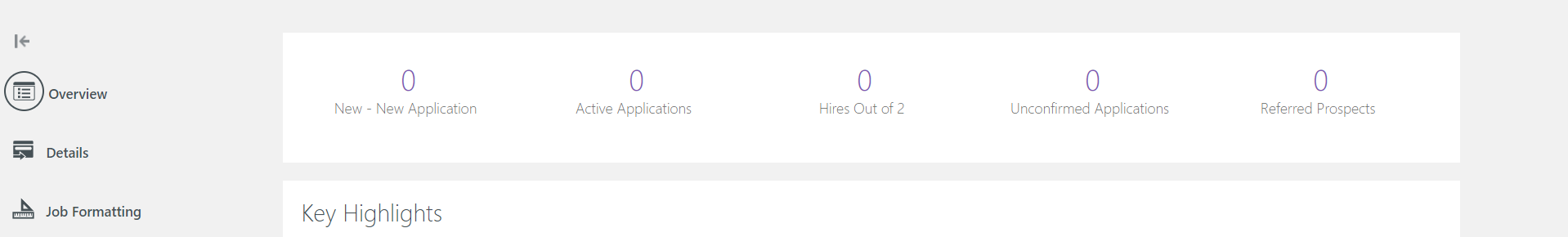 Requisition Dashboard In Over View Page — Cloud Customer Connect
