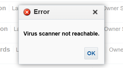 Virus Scanner Not Reachable - Unable to Archive Files in My Folders / Shared Folders — Cloud ...