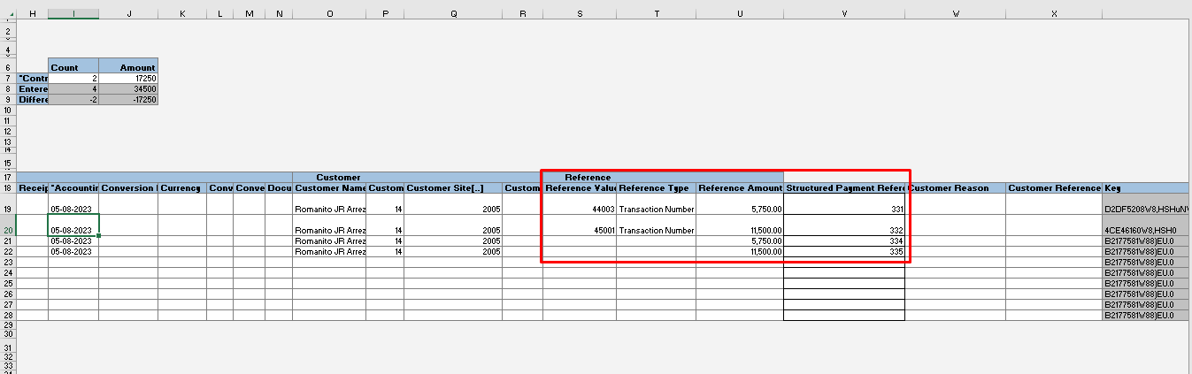 Structured Payment Reference not appearing in receipt — Cloud Customer ...