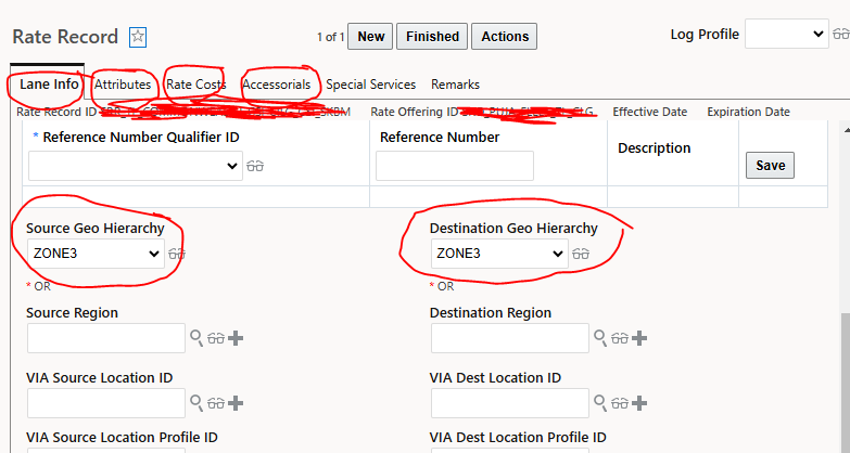 Rate Record Table — Cloud Customer Connect