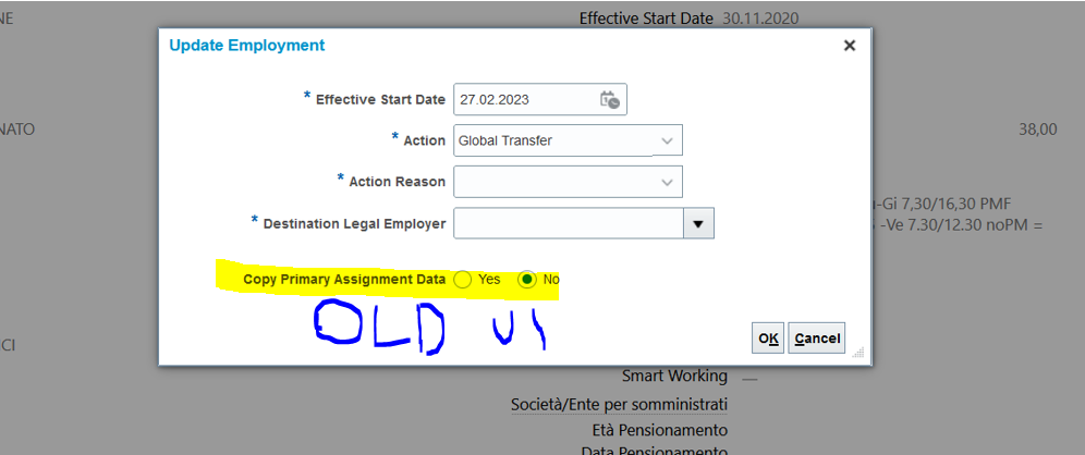 New UI: how to set up the "Copy primary Assignment Data" in the "Local ...