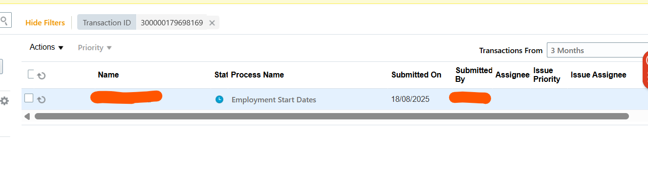 Employment Start Date approved but showing "In progress" status in ...
