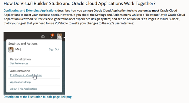 How to access Visual Builder Studio? — Cloud Customer Connect
