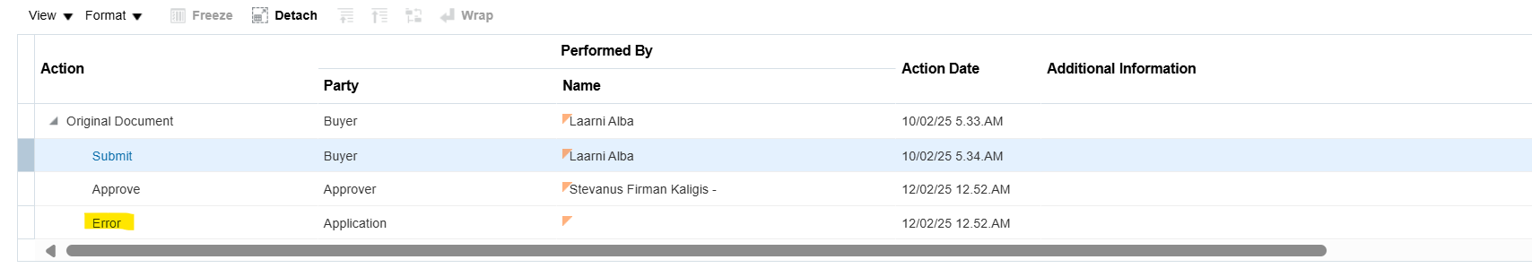 PO getting rejected, despite it has been approved by approver — Cloud ...