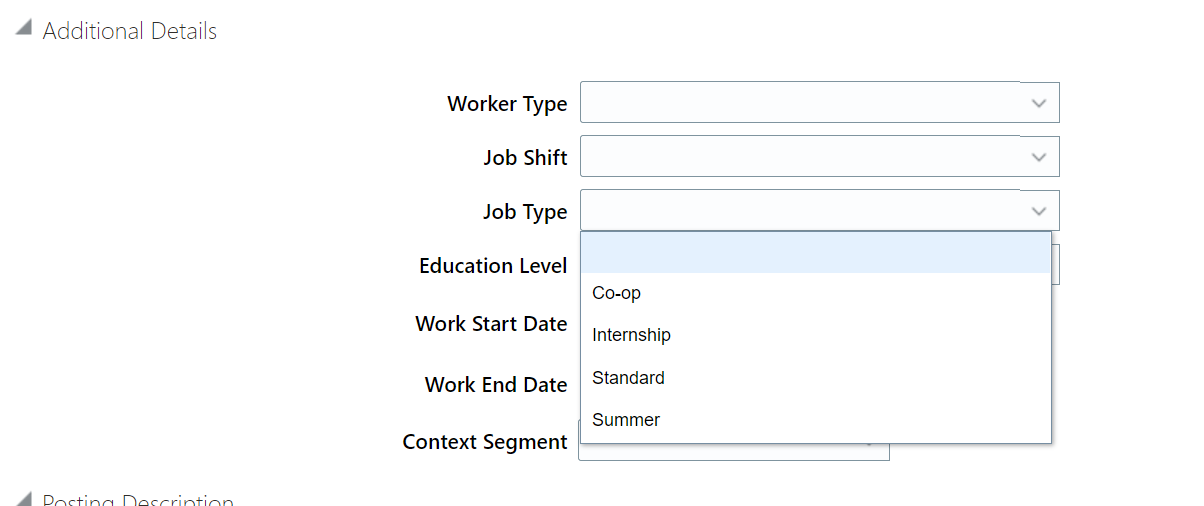 Oracle Recruiting -Use of Job Type and where we configure it — Cloud ...