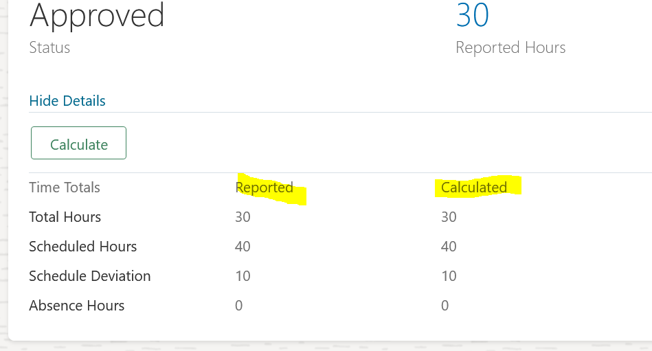 Reported Time Vs Calculated Time — Cloud Customer Connect