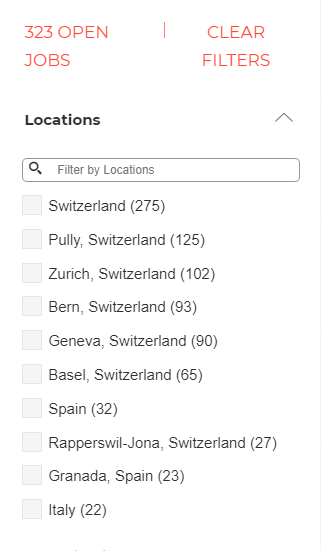 How to display all existing locations in external career site — Cloud ...