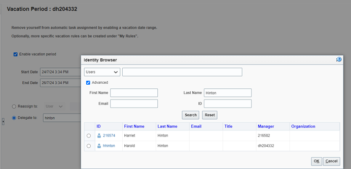 Can we add Known as name to the approval delegate user list — Cloud ...