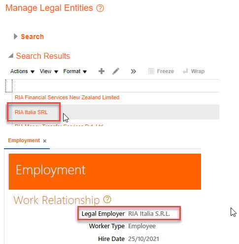 Need help renaming a Legal Entity under Manage Legal Entity HCM ...